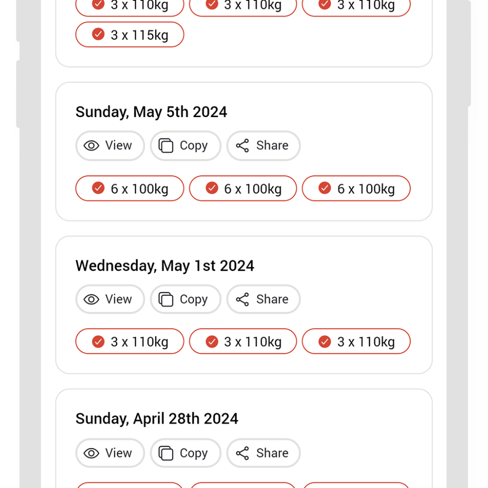 Intensity – Progression Based Workout Tracking App for iOS & Android