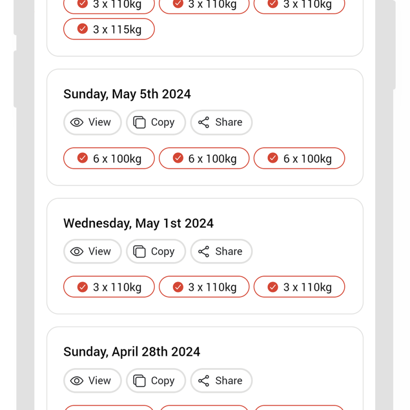 Intensity – Progression Based Workout Tracking App for iOS & Android